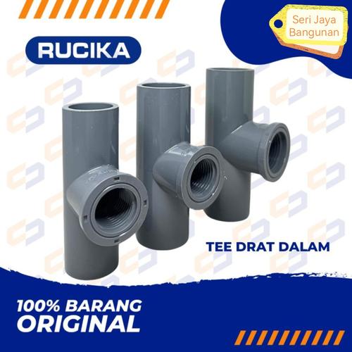Jual Faucet Tee 1/2"/ 3/4" AW/ Sambungan Pipa Paralon PVC Te Drat Dalam ...