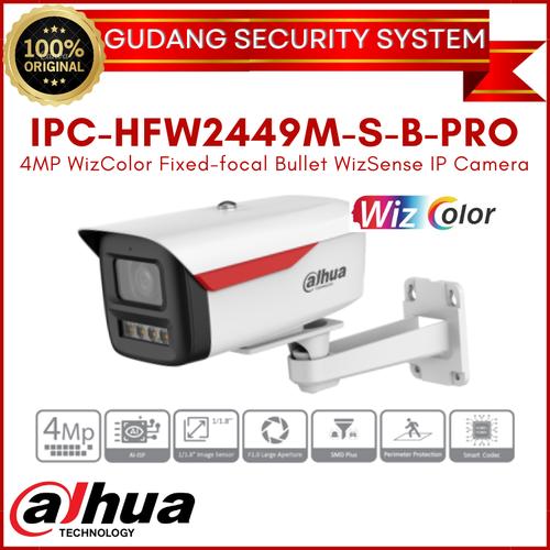 Jual Dahua IP Camera 4MP IPC-HFW2449M-S-B-PRO WizColor Audio Fixedfocal Bullet WizSense ...