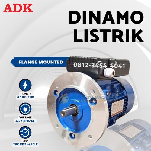 Jual Mesin Dinamo Penggerak 2hp B5 electric motor 1.5 Hp 1 Phase 1500 RPM - 1.5 HP - Kota ...