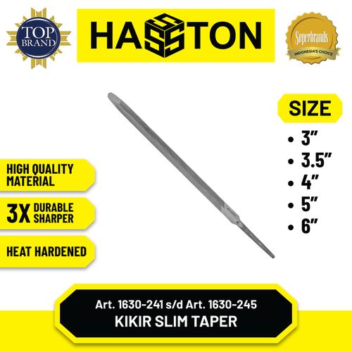 Jual Hasston Kikir Taper Slim / Kikir Gergaji Kayu Segitiga Blister ...