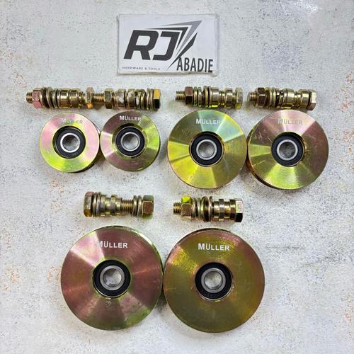 Jual Roda Pagar ONLY Saja Rel Bubut Besi AS Bearing Galvanized Sliding ...