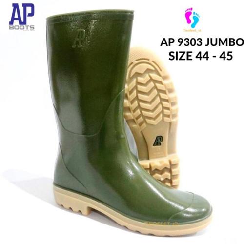 Jual NEW SEPATU BOOTS BIG SIZE - AP 9303 JUMBO SIZE 44-45 BOOTS KARET ...