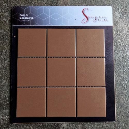 Jual Mosaic Keramik Lantai - Mosaic Singres Type Terra Brown Big Square ...