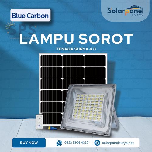 Jual Lampu Taman Solarcell WaWa Light Blue Carbon 4.0 | Lampu Sorot Taman Dinding Solar Street ...