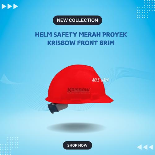 Promo HELM SAFETY MERAH KRISBOW/HELMET FRONT BRIM RED/HELM PROYEK ...