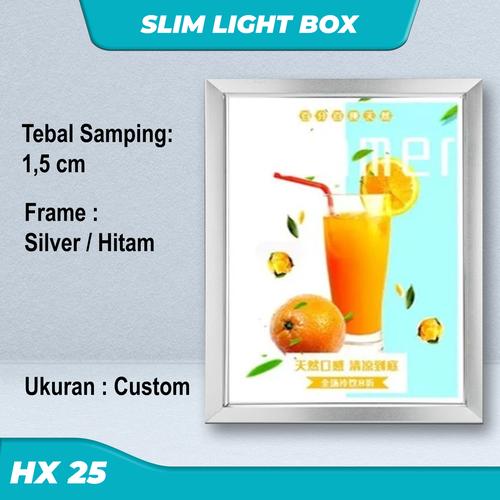 Jual Slim Light Box Super Tipis Tipe Hx 25 - LED LIGHT BOX 40X60CM ...