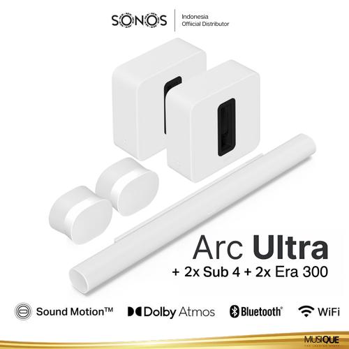 Promo Sonos 7.2.4 Surround set with Arc, Era 300 pair & Sub Gen3 pair ...