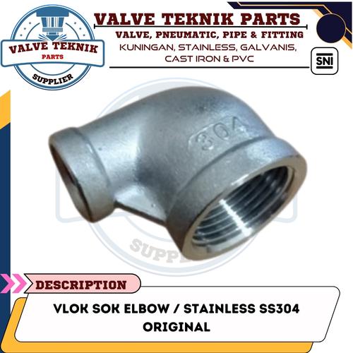Jual VLOK SOK ELBOW 2 x 1-1/2 inch STAINLESS SS304 - Jakarta Barat ...