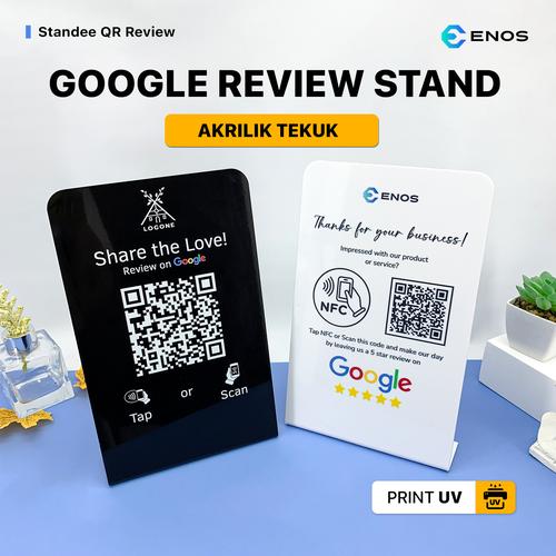 Jual Google Review Acrylic Stand – Papan QR Ulasan Bisnis, Toko, Resto ...