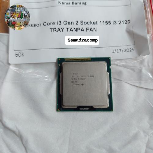 Jual Processor Intel Core i3 Gen 2 Socket 115 i3 2120 Tray Tanpa Fan ...