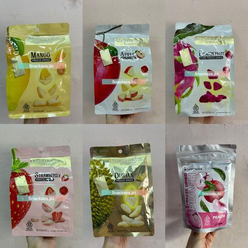 Jual URSNACKS Freeze Dried Pure Apple Durian Duren Strawberry Vacuum ...