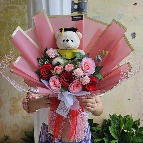 Jual Graduation Buket Bunga Artificial, Bouquet Wisuda Sidang Sempro ...