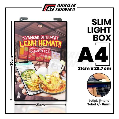 Jual FRAME / BINGKAI / DISPLAY POSTER LED / LAMPU AKRILIK SLIM LIGHT ...