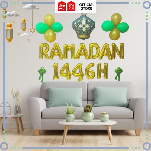 Promo 1 SET Balon Paket Ramadhan Set Dekorasi Ramadan Mubarak Tema ...