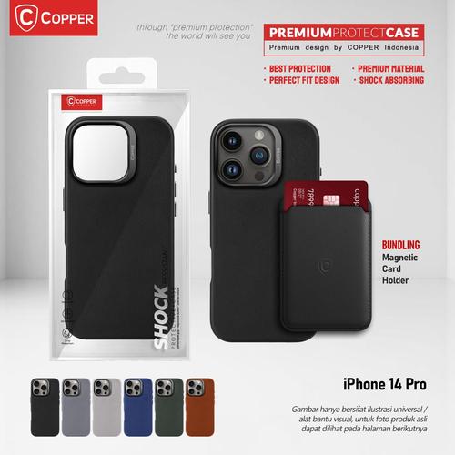 Promo iPhone 14 Pro - COPPER Slim Case + Magnetic Card Wallet - CASE ...