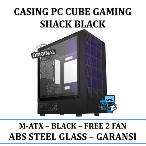 Jual CASING PC CUBE GAMING SHACK BLACK - FREE 2 FAN - Jakarta Pusat ...