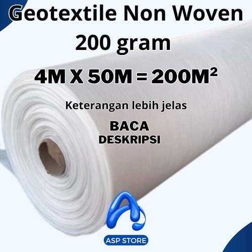 Jual geotextile non woven 200gr ( 4 m x 50 m ) 200 m2 meteran / eceran ...