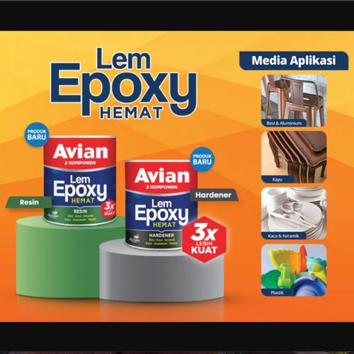 Jual AVIAN lem epoxy 2 komponen resin hardener se set an hemat dua ...