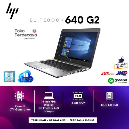 Jual LAPTOP GAMING HP PROBOOK 640 G2 - CORE I5 GEN 6 - WINDOWS 11 PRO ...