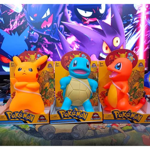 Promo Action Figure POKEMON Pikachu Charmander Squirtle Besar 15 cm ...