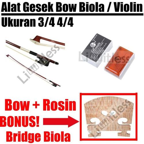 Jual Bow Biola 3/4 4/4 Rosin Gesekan Biola Bow Violin 3/4 4/4 Rosin ...