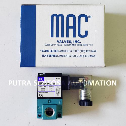 Jual SMALL 3-WAY SOLENOID VALVE 1/8" MAC 35A-ACA-DAKJ-1KD - 24VDC 1.8W ...
