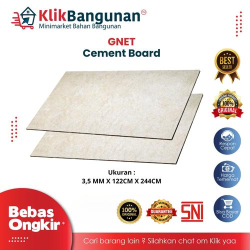 Promo GNET Cement Board 3,5 mm - Papan Semen GRC Tahan Air & Rayap ...