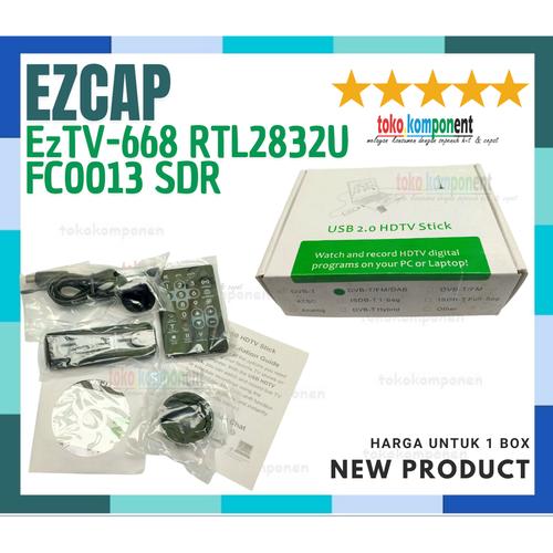 Jual EZCAP EzTV-668 RTL2832U FC0013 SDR DVB-T RTL SDR chip FC0013 ...