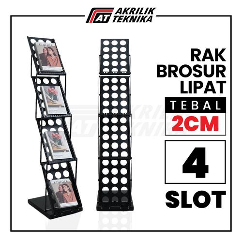 Jual Rak Brosur Lipat 4 Susun / Rak Susun Brosur Besi / Rak Display ...
