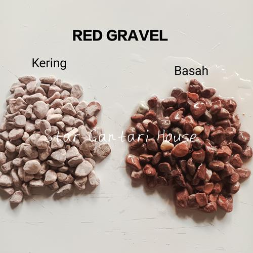 Jual Red Gravel Stone Aquascape Batu gravel merah Batu hias Aquarium ...