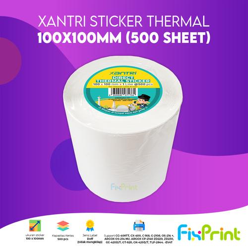 Jual Kertas Resi Label Thermal Barcode 100x100 100x150 78x100 Roll - 78 ...