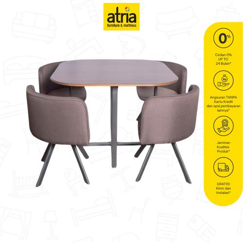 Promo Atria Alexa Meja Makan Set Minimalis YC-HF24133 (1+4) Dining Set ...