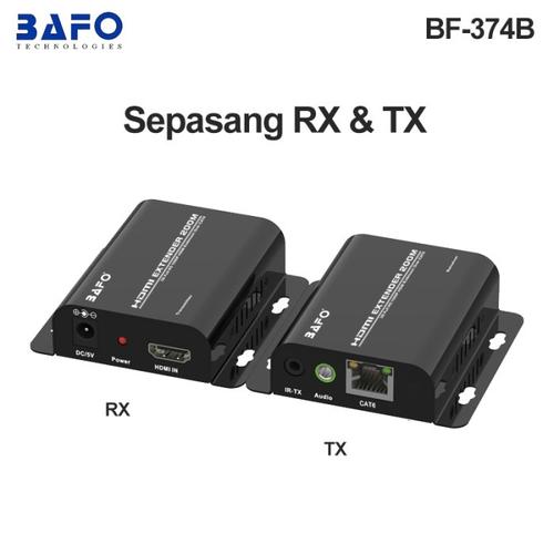 Jual HDMI Extender BAFO BF-374B Via UTP LAN Cat6 200 Meter M - RX TX ...