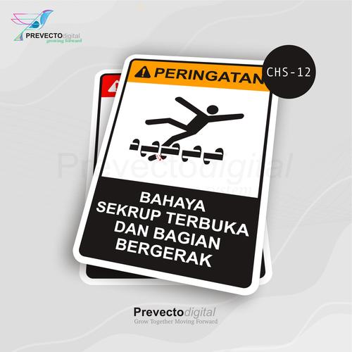 Jual Sticker Safety K3 Bahaya Mekanis Conveyor Rambu Peringatan Bahaya ...