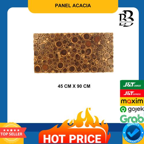 Jual Panel Kayu Acacia - Hiasan Dinding Kayu Bulat Akasia Bali, Figura ...