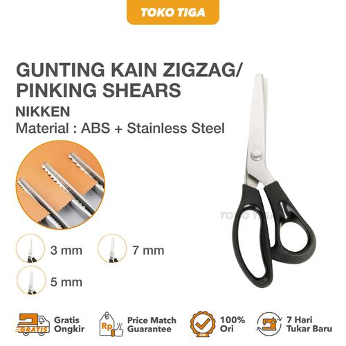 Jual Gunting Kain ZigZag / Zig-Zag / Gerigi / Pinking Shears Ukuran 9 ...