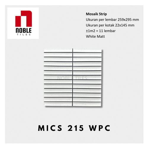 Jual Noble Tile Mosaik Keramik Kitkat Strip Putih Matt 2x15 - Jakarta ...