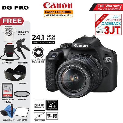 Jual CANON EOS 1500D KIT 18-55MM IS II FREE 32GB & ACC - CAMERA DSLR ...