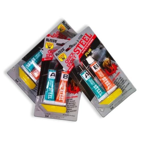 Jual Alteco 2-Ton Quick Epoxy Steel LEM BESI CAMPUR 2 KOMPONEN 2 TON 4 MENIT - 20 GRAM - Jakarta ...