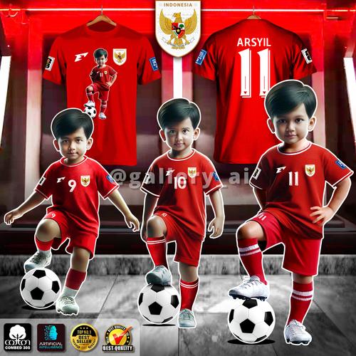 Jual Kaos Timnas Custom Foto AI - Jakarta Selatan - gallery_ai | Tokopedia
