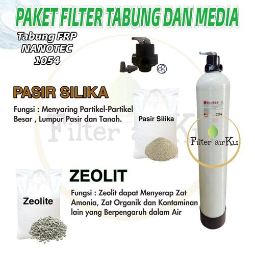 Jual Paket Tabung FRP 1054 + Pasir Silika + Zeolit - Filter air ledeng ...