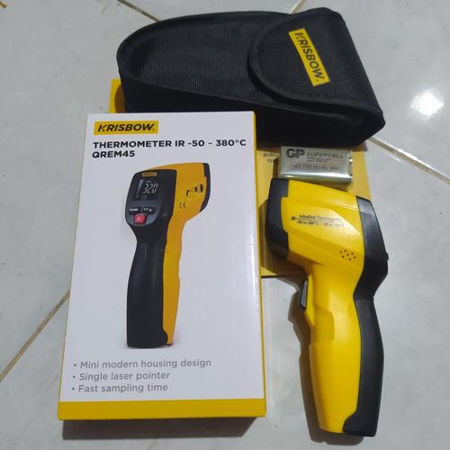 Jual Krisbow Thermogun Termometer Tembak Infrared Thermal Alat Ukur Suhu 380 Derajat Celcius ...