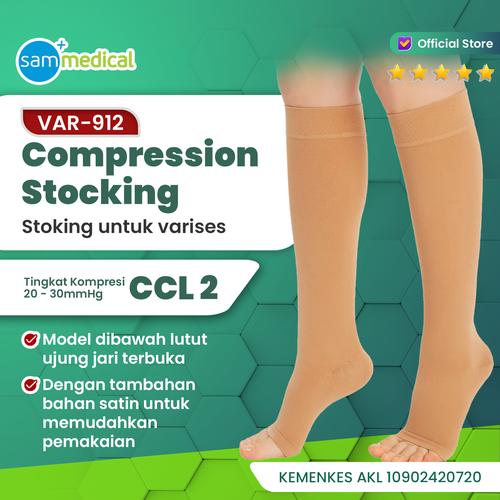 Jual Variteks Stocking Varises Open Toes CCL2 20-30mmHg LUTUT - VAR 912 ...