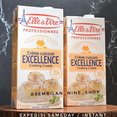 Jual ELLE & VIRE COOKING CREAM 1 LITER DAIRY CREAM BERKUALITAS - Kota ...