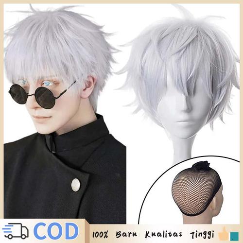 Jual Gojo Satoru Wig Wig Rambut Gojo Rambut Gojo Satoru Wig Anime ...
