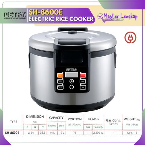 Jual GETRA COMMERCIAL RICE COOKER SH-8600E / SH8600E / SH 8600E ...