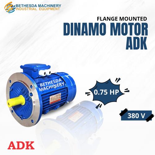 Jual Dinamo 0.75 HP 0.55Kw ADK Motor Induksi Dinamo 0.75Hp 3 Phase 1000RPM - 4 POLE 1500 RPM ...