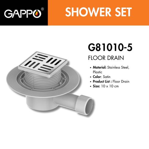 Promo GAPPO G81010-5 Floor Drain Stainless - Kota Tangerang Selatan ...