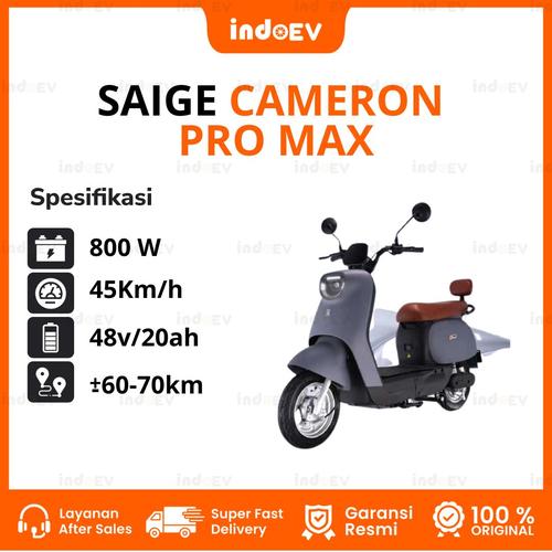 Jual Sepeda Listrik SAIGE Cameron Pro Max NFC 48V/20Ah 800 watt - Biru ...