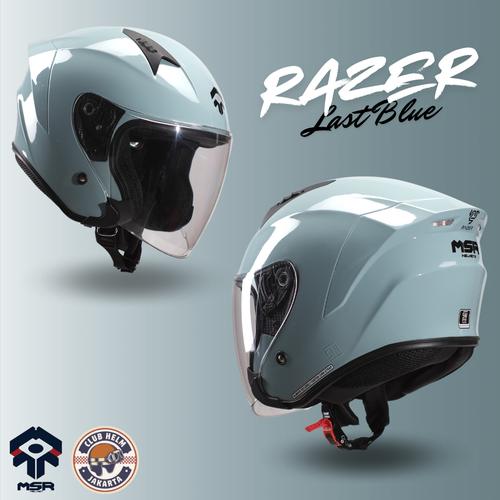 Promo Helm Dewasa Half Face Spoiler Razer - Metal Black - Razer ...